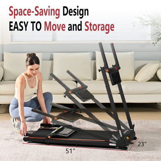 Hccsport 3 in 1 Under Desk Treadmill Walking Pad Foldable Compact ...